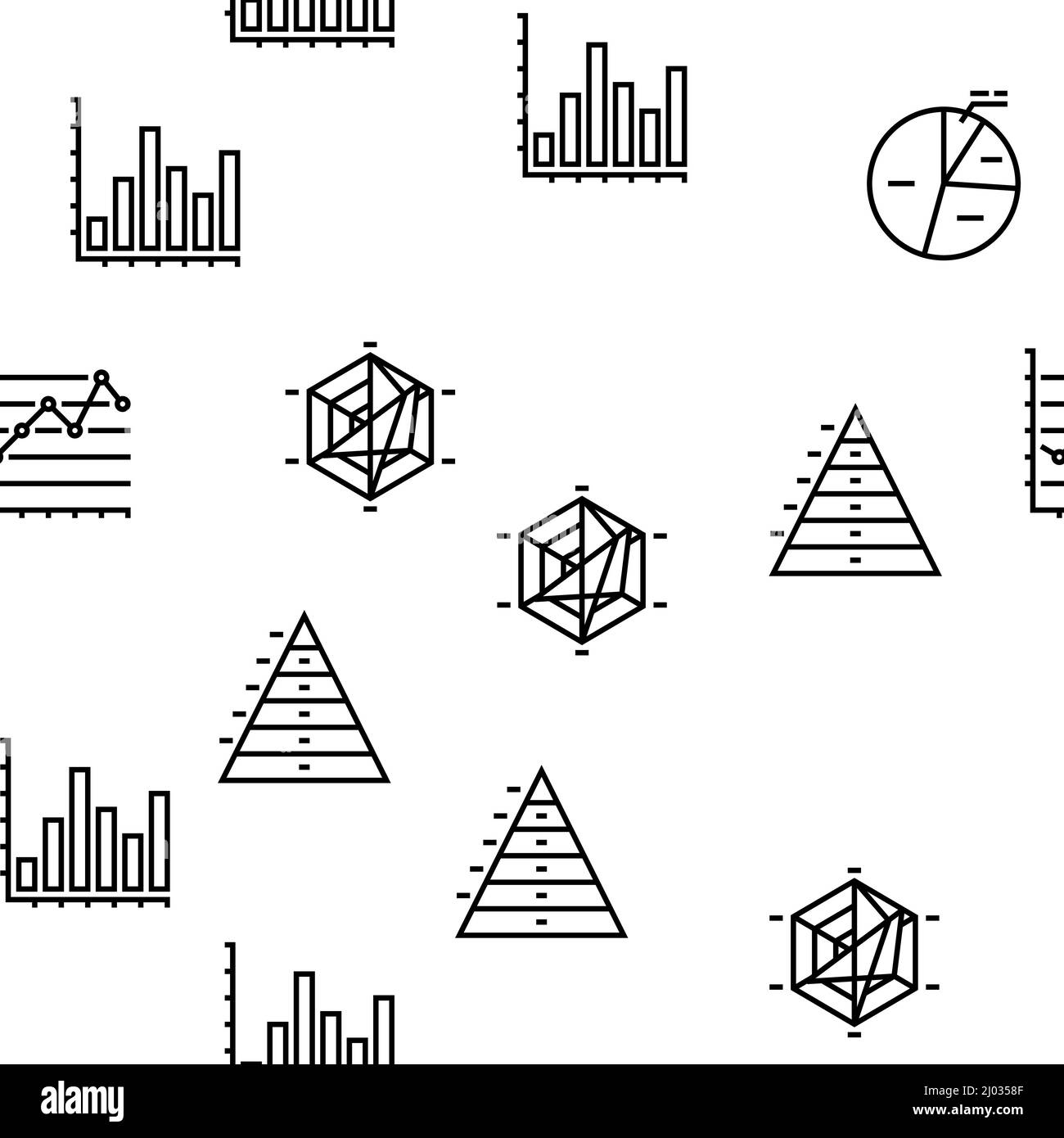 Graph For Analyzing And Research Vector Seamless Pattern Stock Vector ...