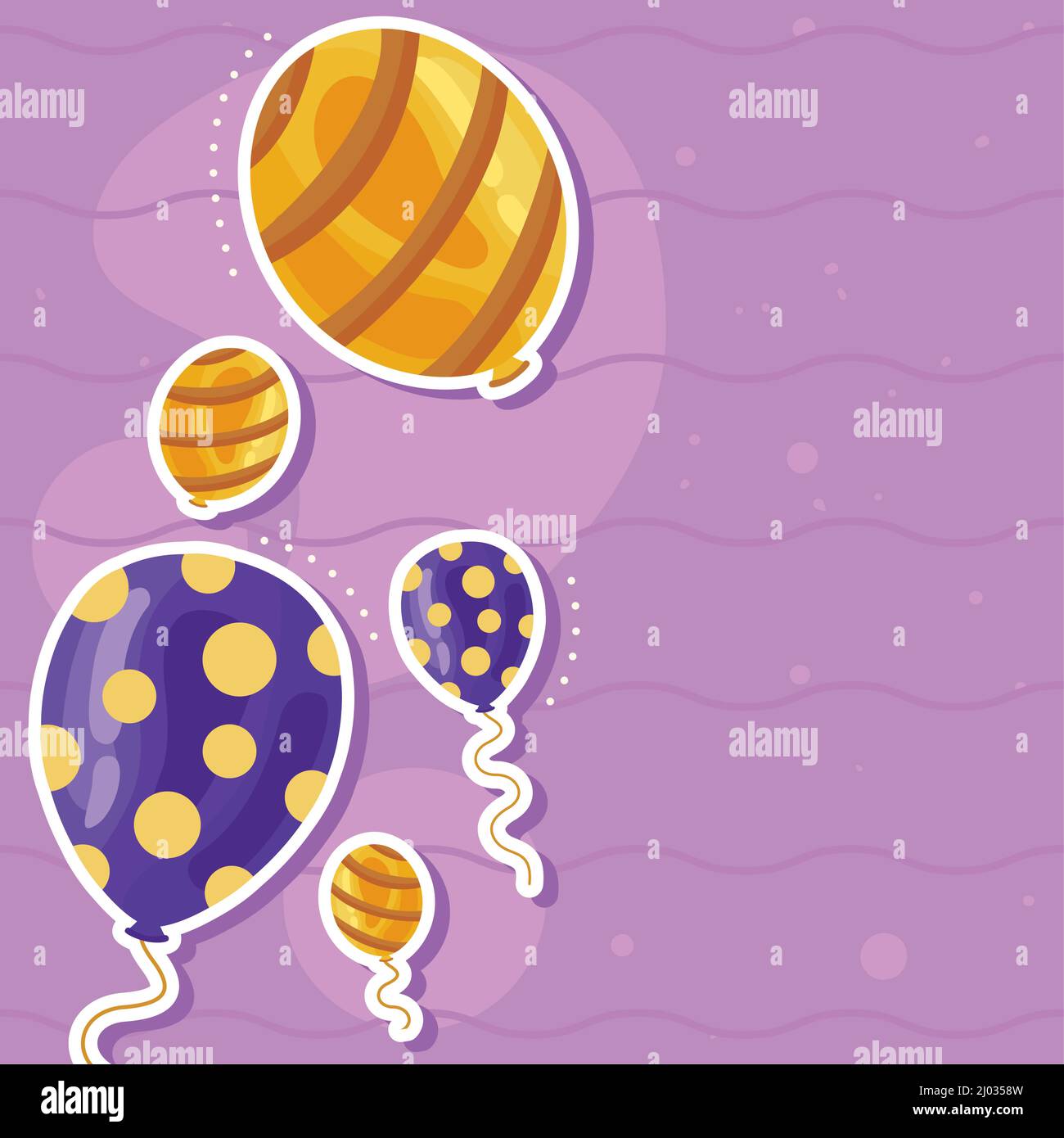 party balloons helium floating poster Stock Vector Image & Art - Alamy
