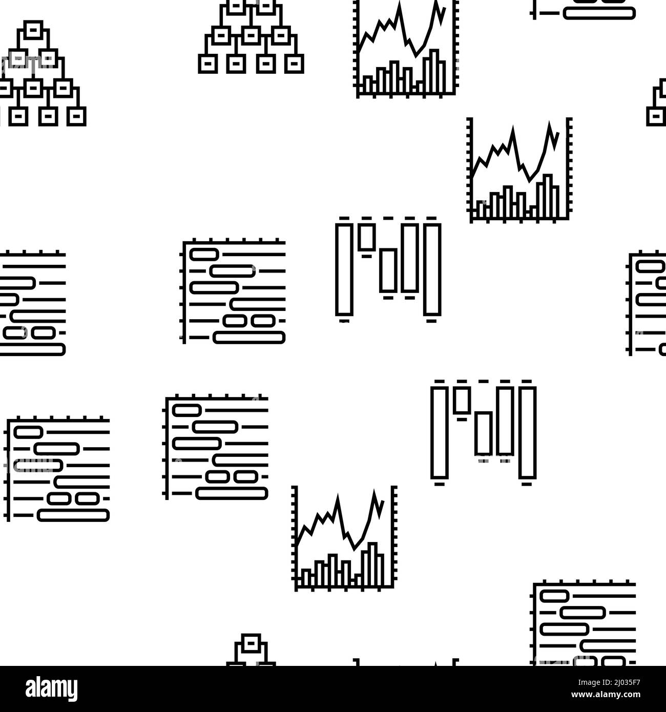 Graph For Analyzing And Research Vector Seamless Pattern Stock Vector ...