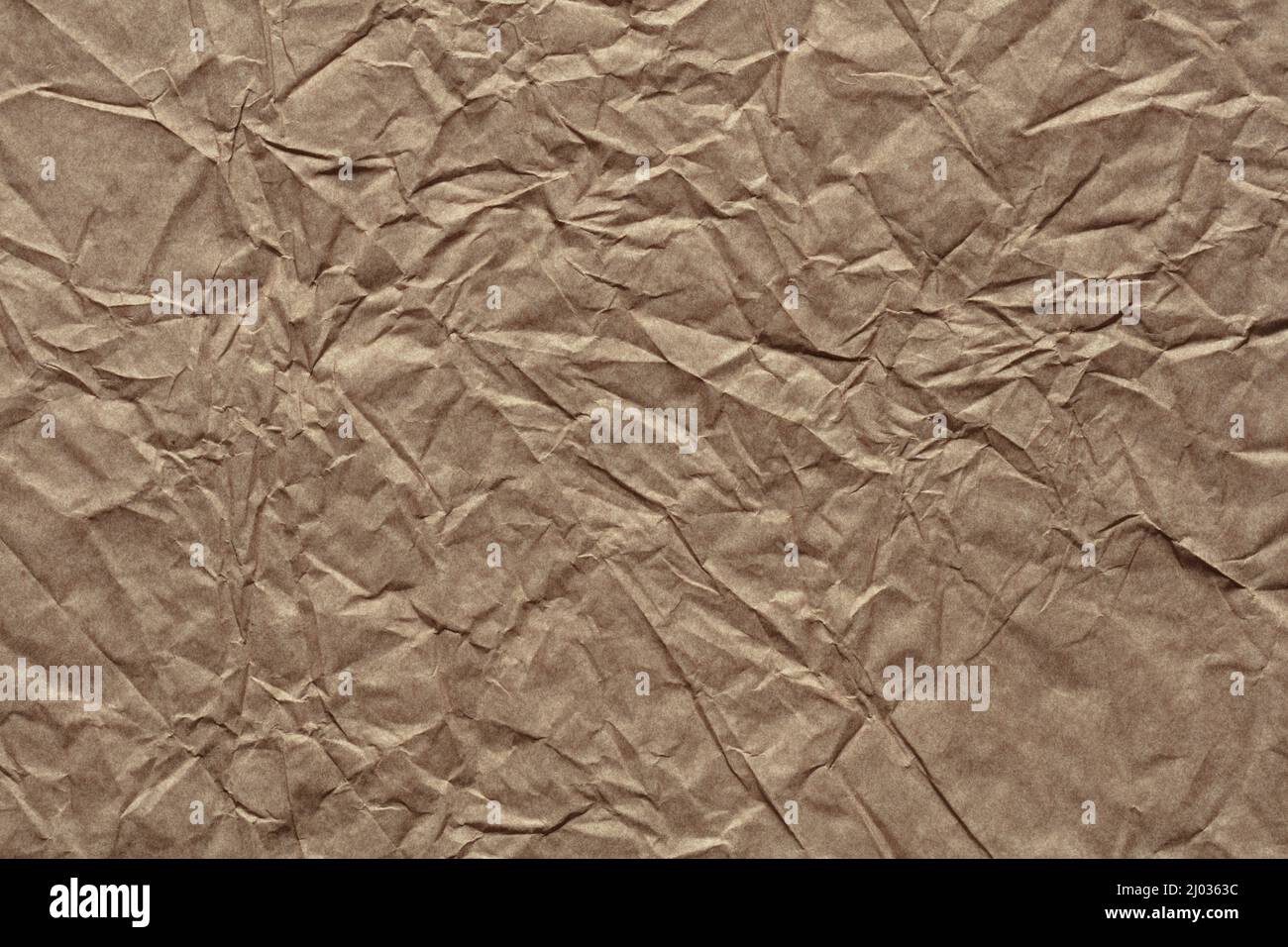 Crumpled paper texture in brown color for your new greeting card Stock ...