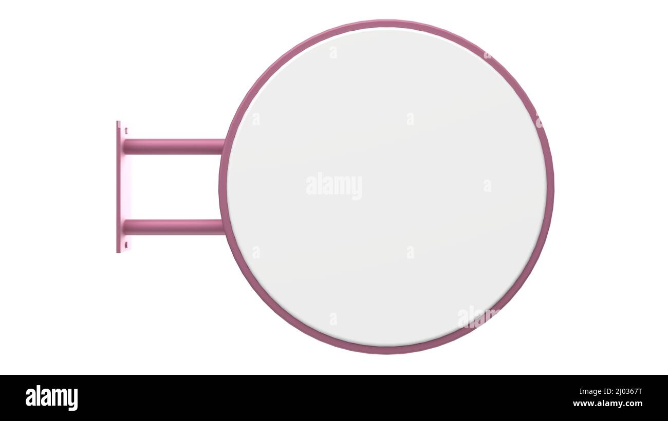 signal mockup pink template 3d illustration rendering Stock Photo - Alamy