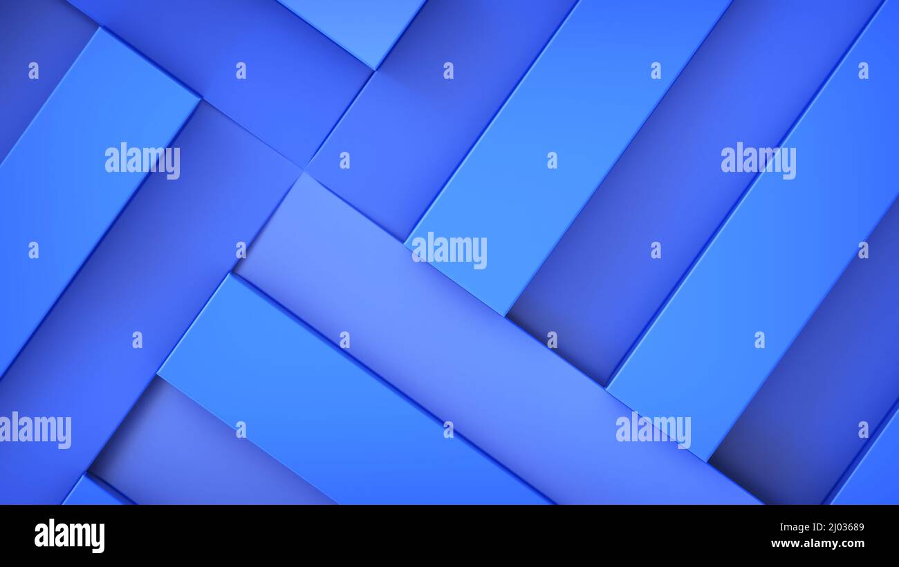 concept blue design rectangular frames 3d illustration renderings Stock ...