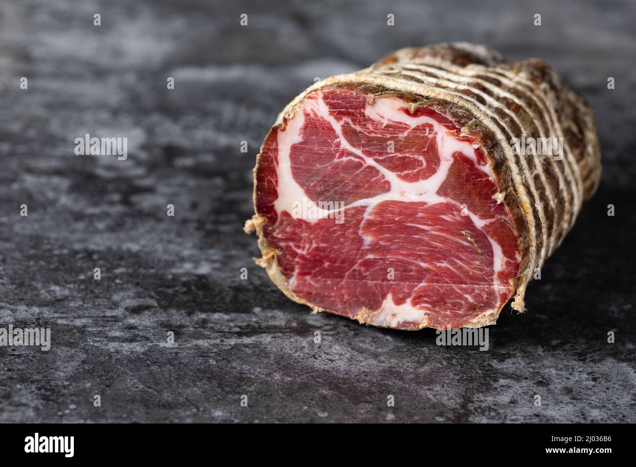 Capocollo typical from Martina Franca, Apulia region Stock Photo - Alamy