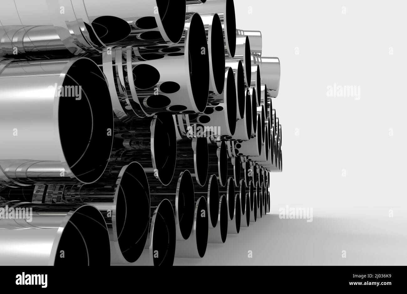 iron tube steel cylinder background texture illustration 3d rendering ...