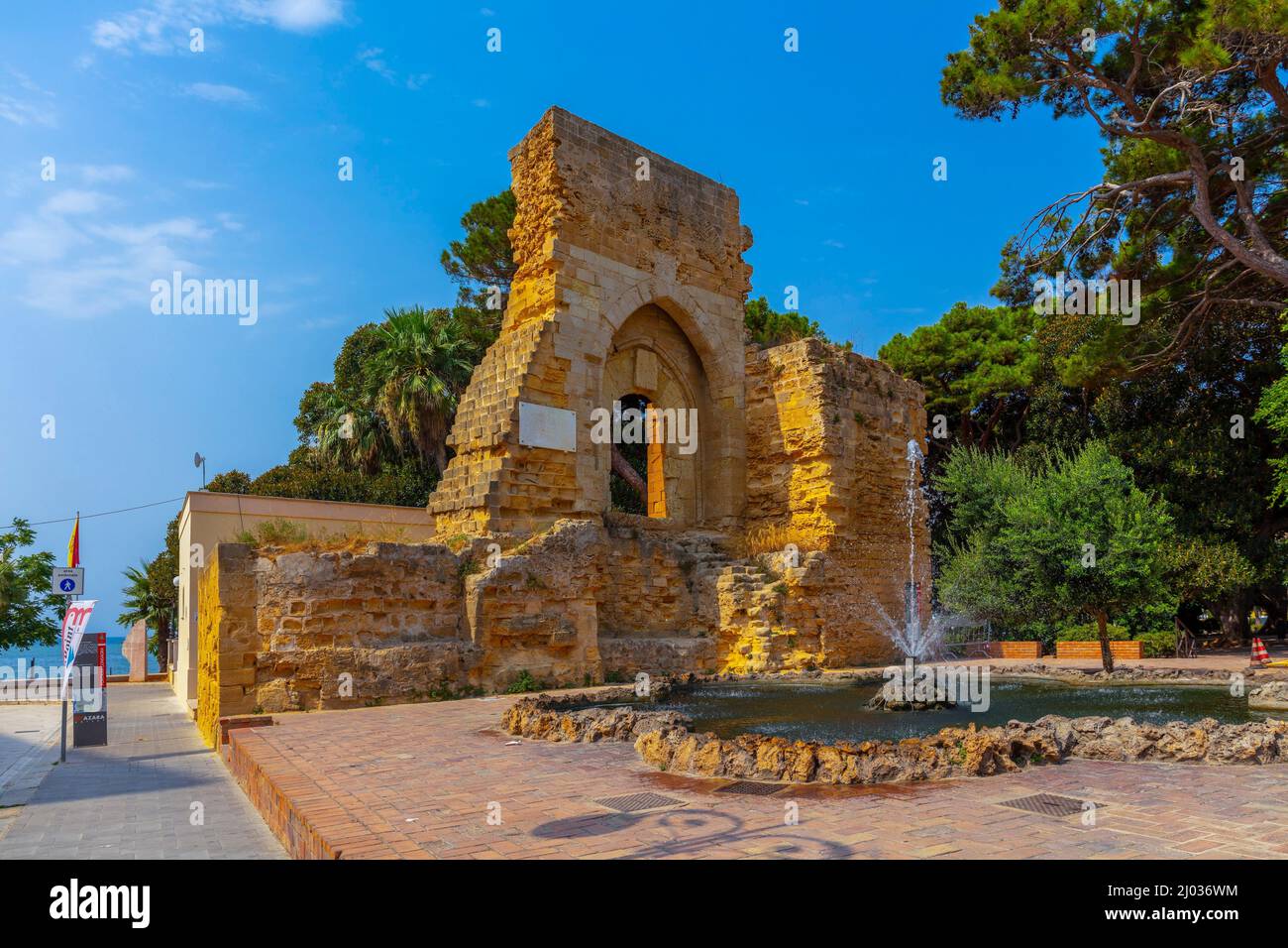 Norman arch, Mazara del Vallo, Trapani, Sicily, Italy, Europe Stock ...