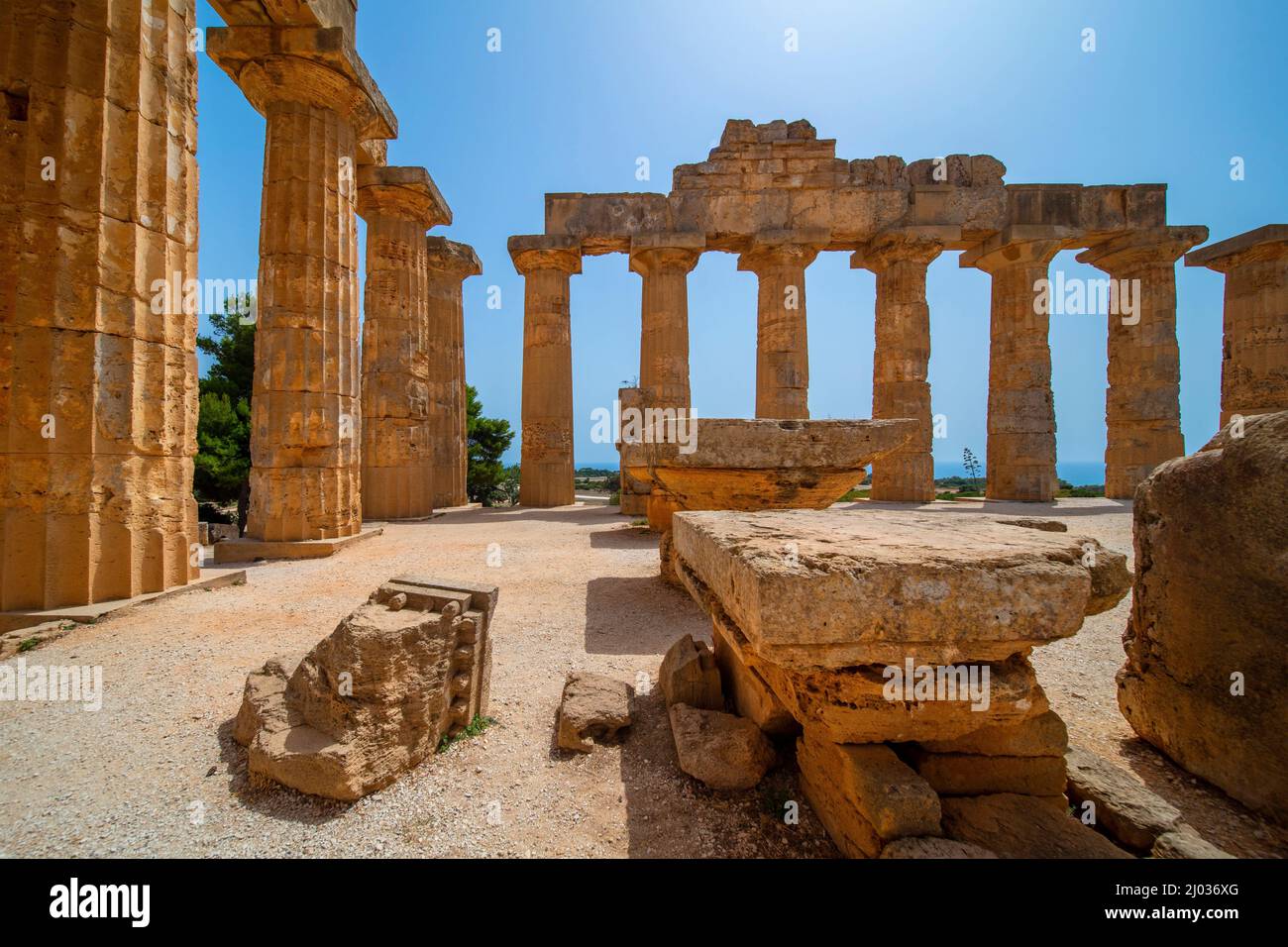 Temple E (Temple of Hera) (Heraion), Selinunte, Castelvetrano, Trapani ...