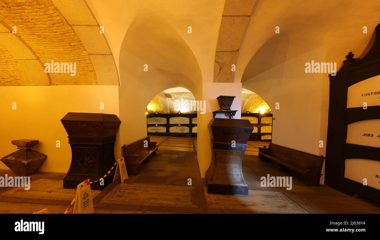Catacombs of the Igreja de São Francisco, Porto, Portugal Stock Photo ...