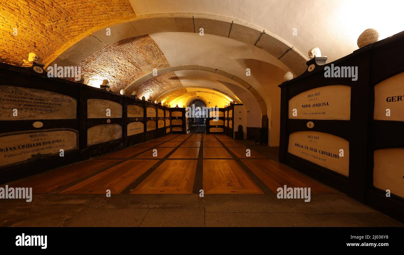 Catacombs of the Igreja de São Francisco, Porto, Portugal Stock Photo ...