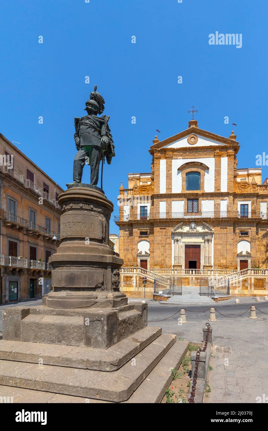 Church of Sant'Agata, Caltanisetta, Sicily, Italy, Europe Stock Photo ...