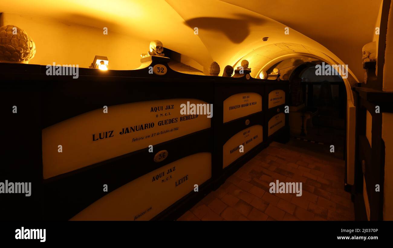 Catacombs of the Igreja de São Francisco, Porto, Portugal Stock Photo ...