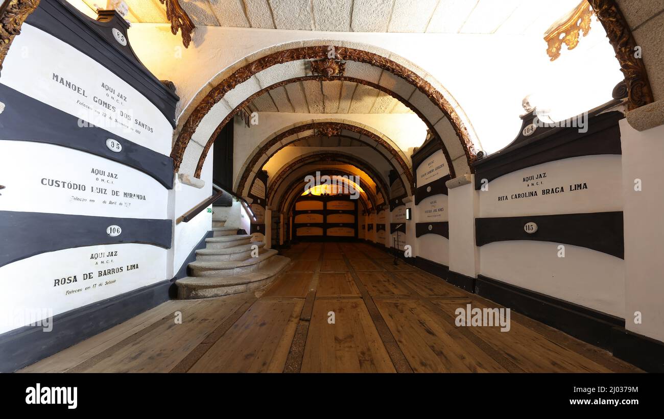 Catacombs of the Igreja de São Francisco, Porto, Portugal Stock Photo ...