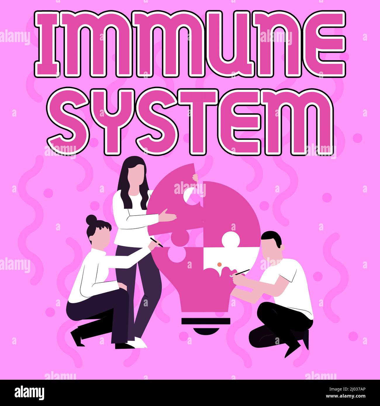 Sign displaying Immune System. Business showcase host defense system ...