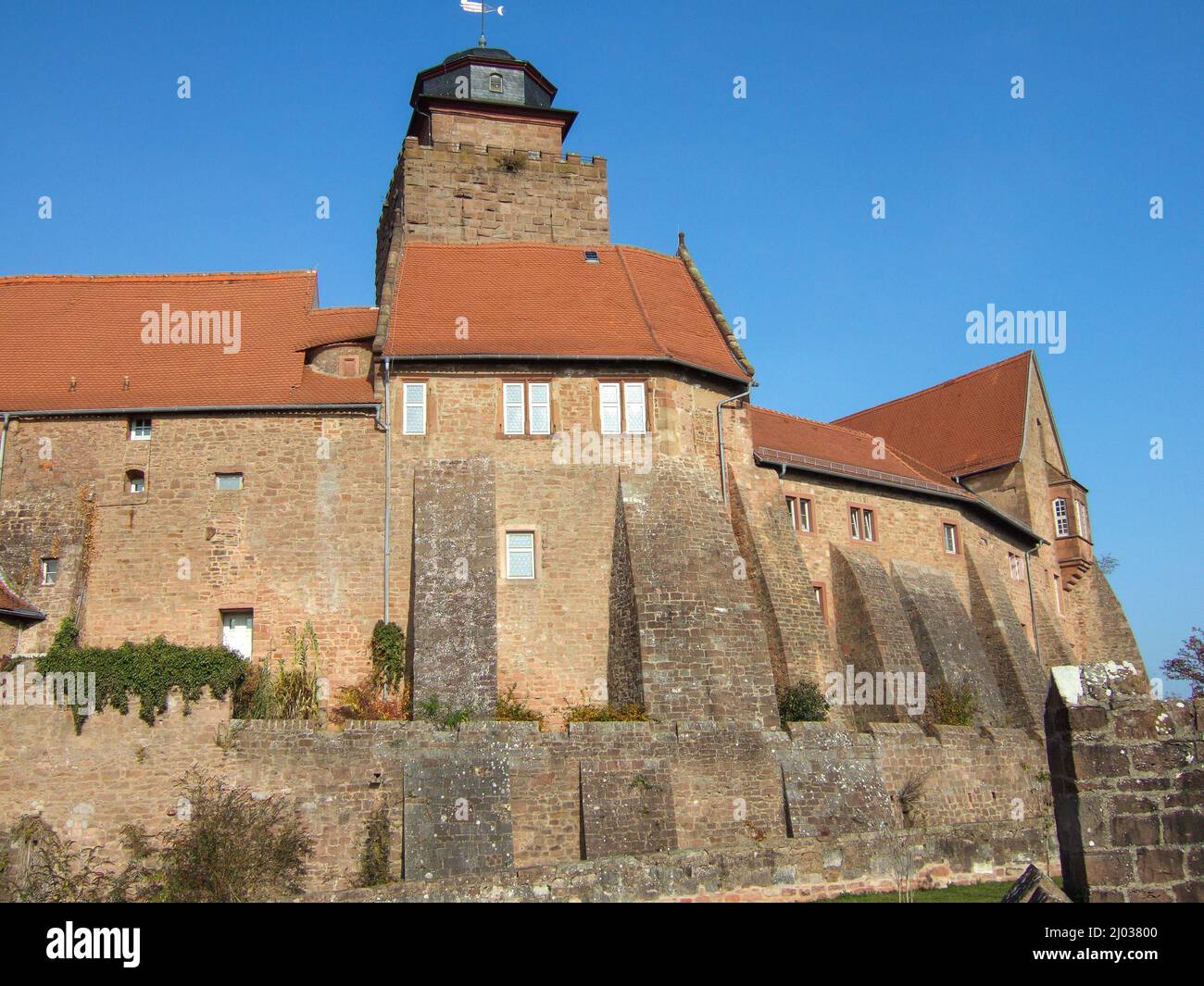 Aerial view burg breuberg hi-res stock photography and images - Alamy