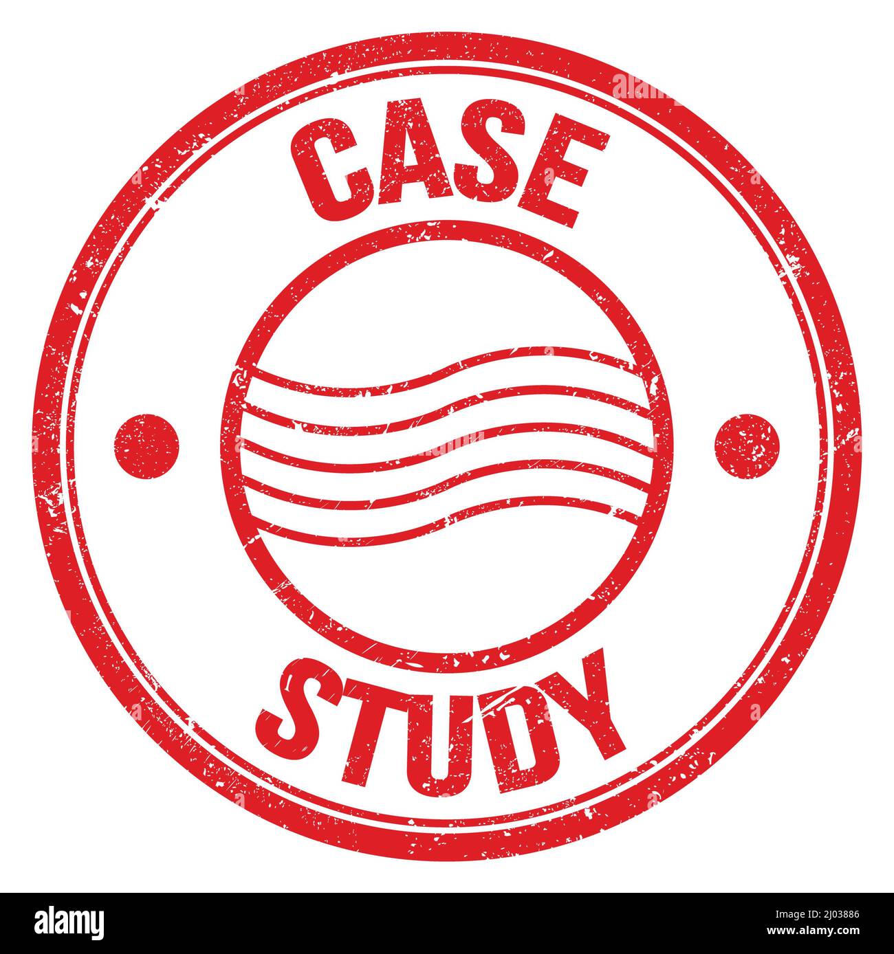 CASE STUDY text written on red round postal stamp sign Stock Photo - Alamy