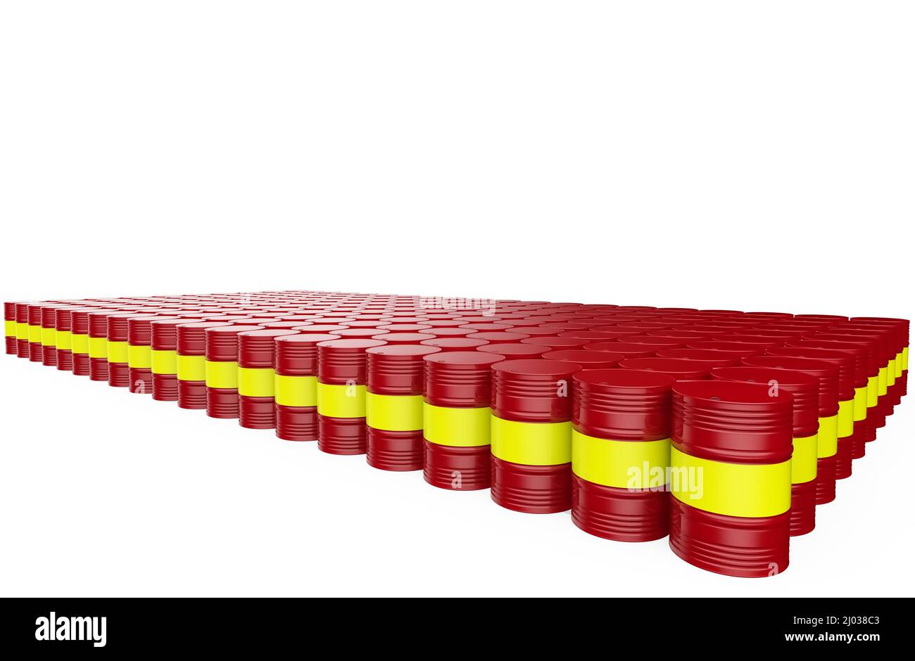oil industry red metal containers 3d illustration rendering Stock Photo ...