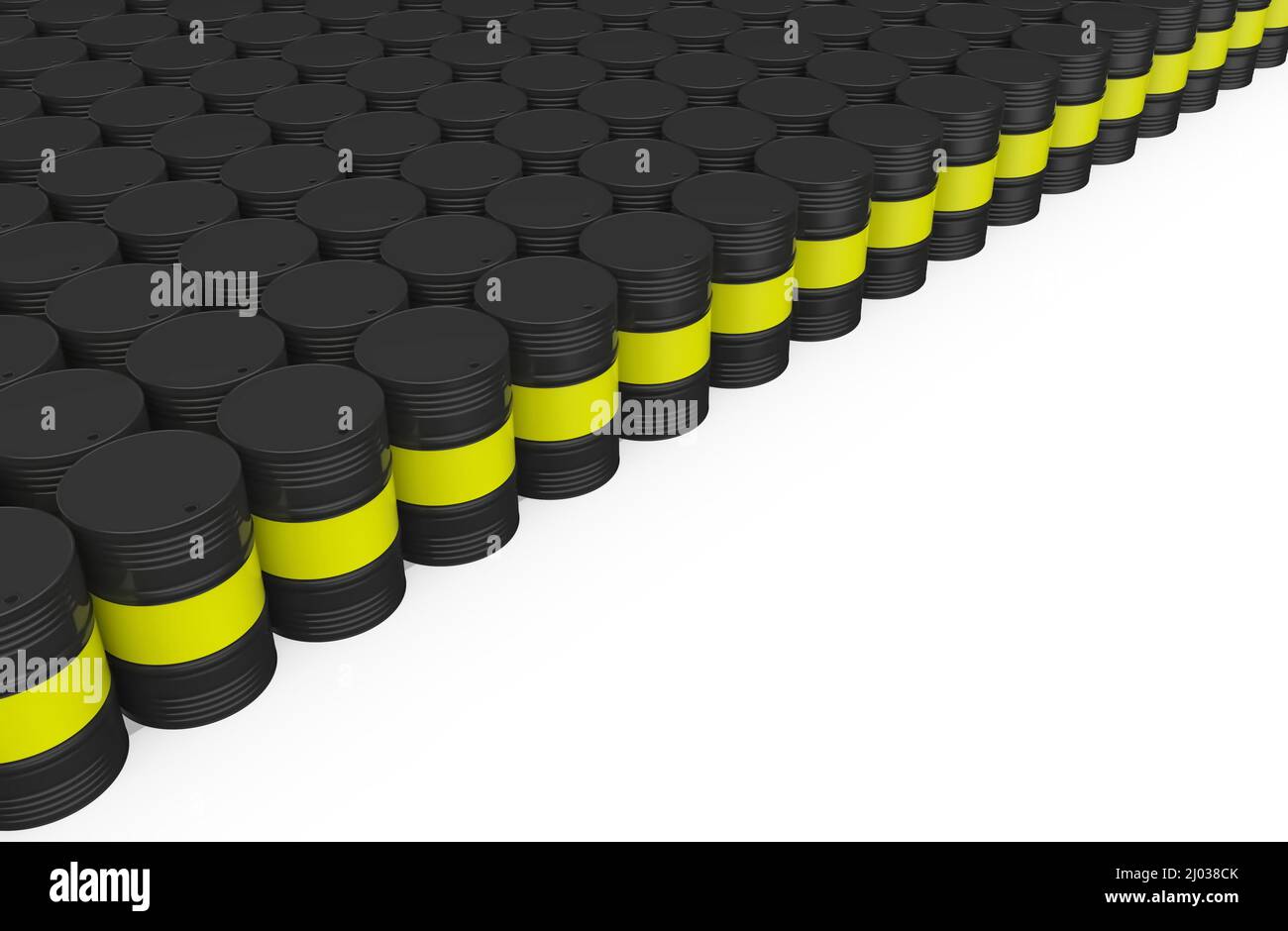 black oil industry metal containers illustration 3d rendering Stock ...