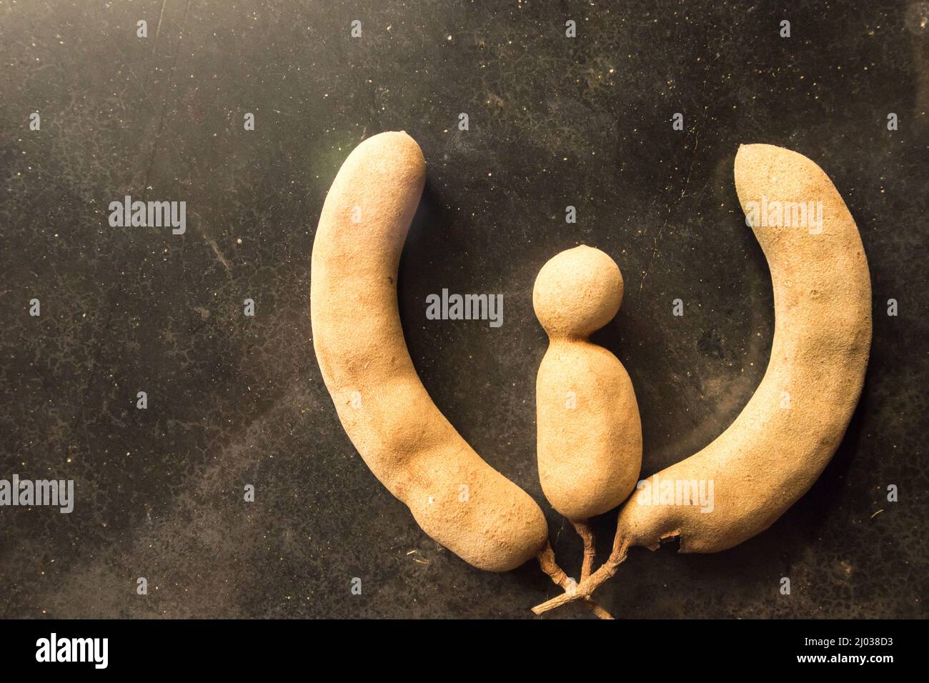 Three tamarind placed beautifully on floor in the sunlight Stock Photo ...