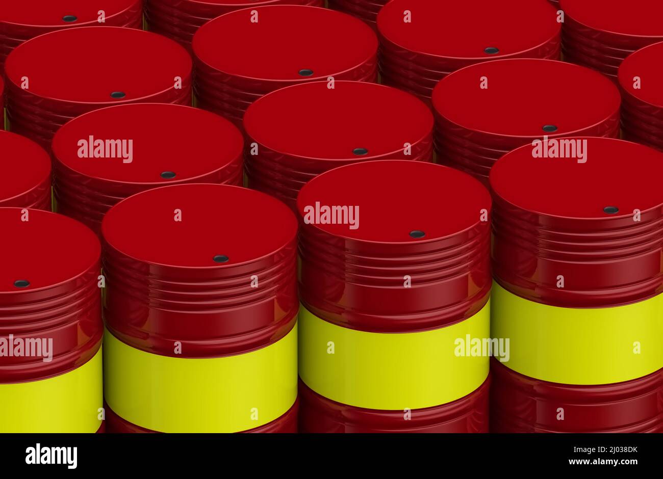 red oil industry metal containers illustration 3d rendering Stock Photo ...