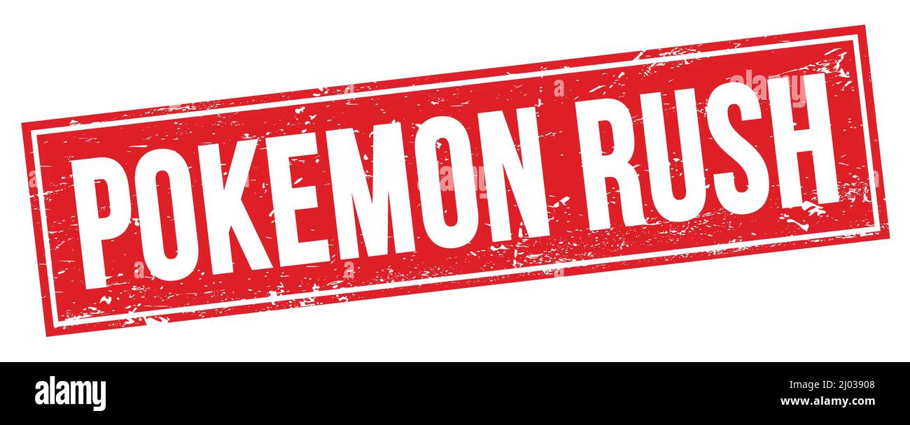 Pokemon rush stamp hi-res stock photography and images - Alamy