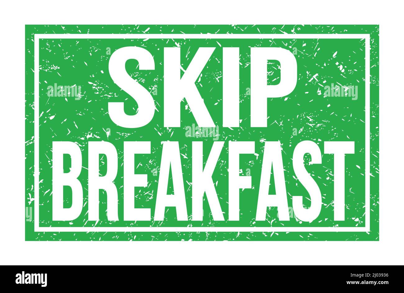 Skip breakfast hi-res stock photography and images - Alamy