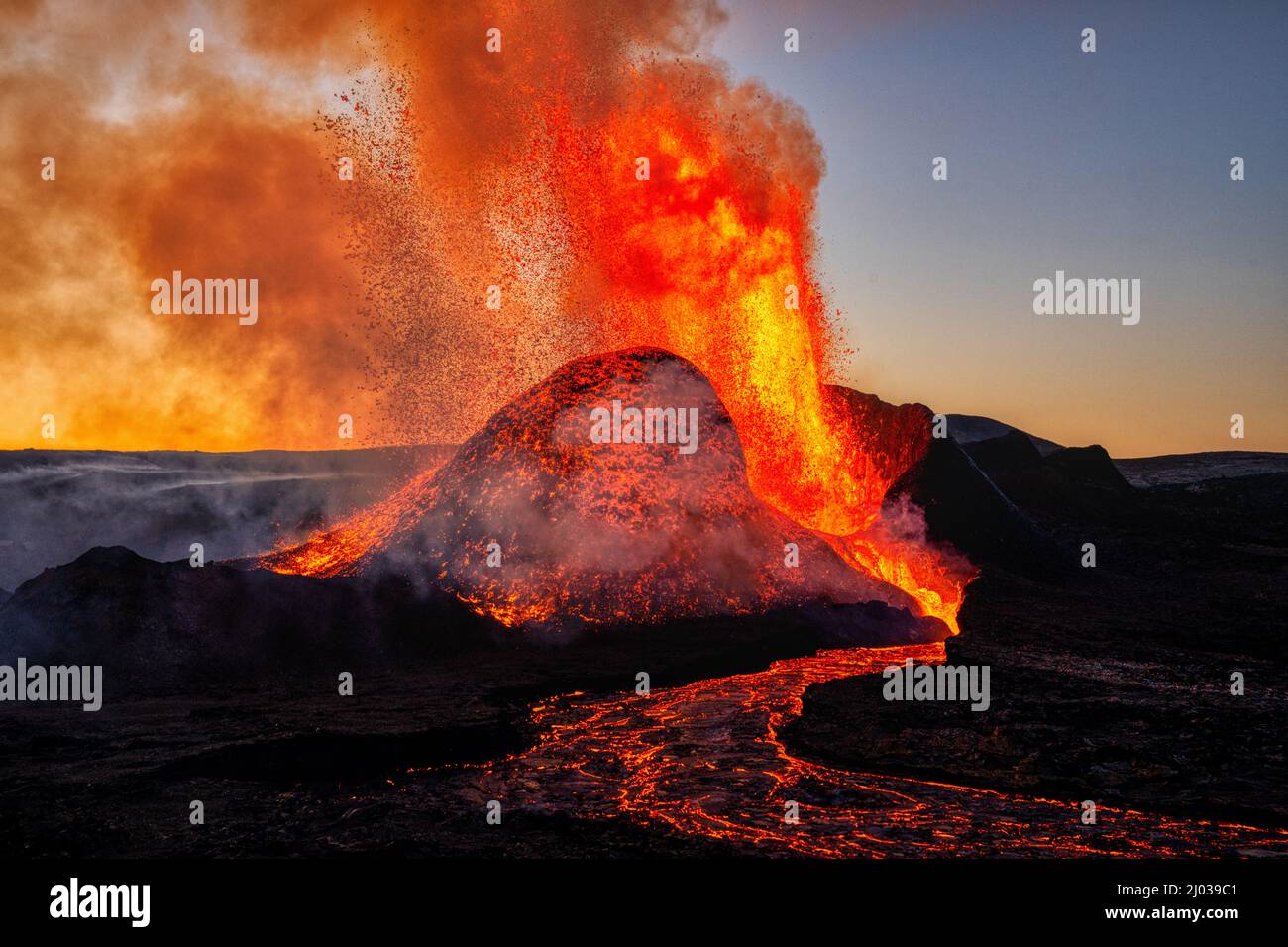 The Geldingadalir Volcanic Eruption, Fagradalsfjall, Iceland, Polar ...