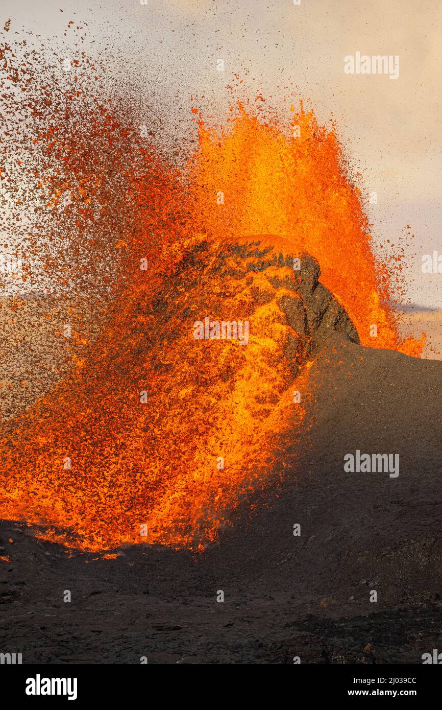 The Geldingadalir Volcanic Eruption, Fagradalsfjall, Iceland, Polar ...