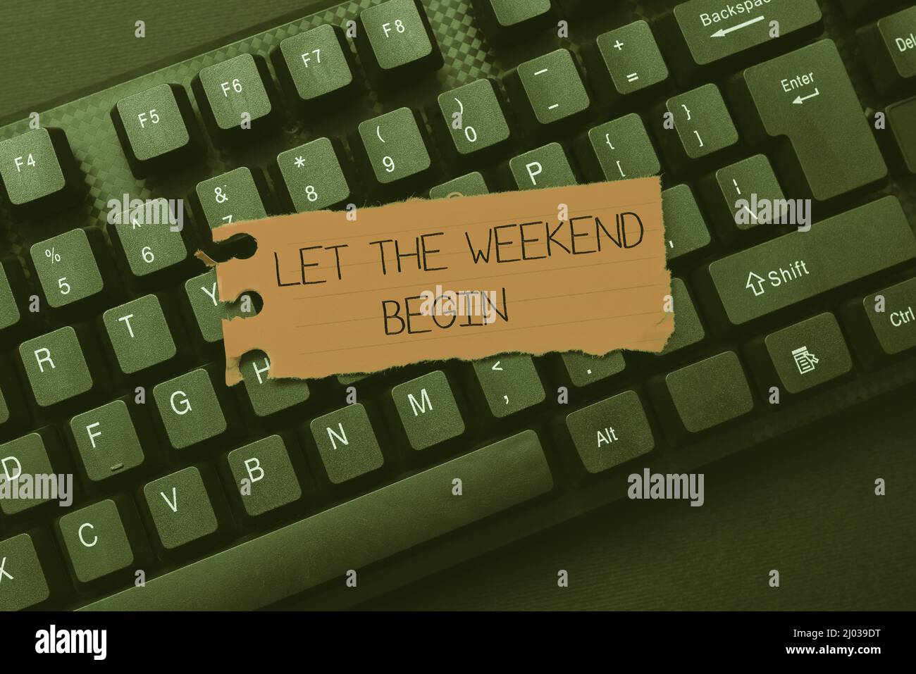 Handwriting text Let The Weekend Begin. Business idea happy Saturday ...