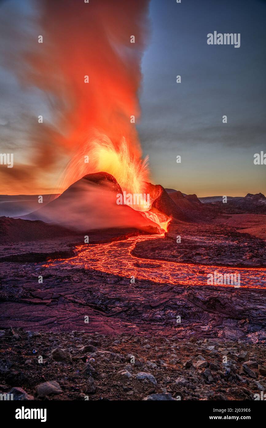 The Geldingadalir Volcanic Eruption, Fagradalsfjall, Iceland, Polar ...