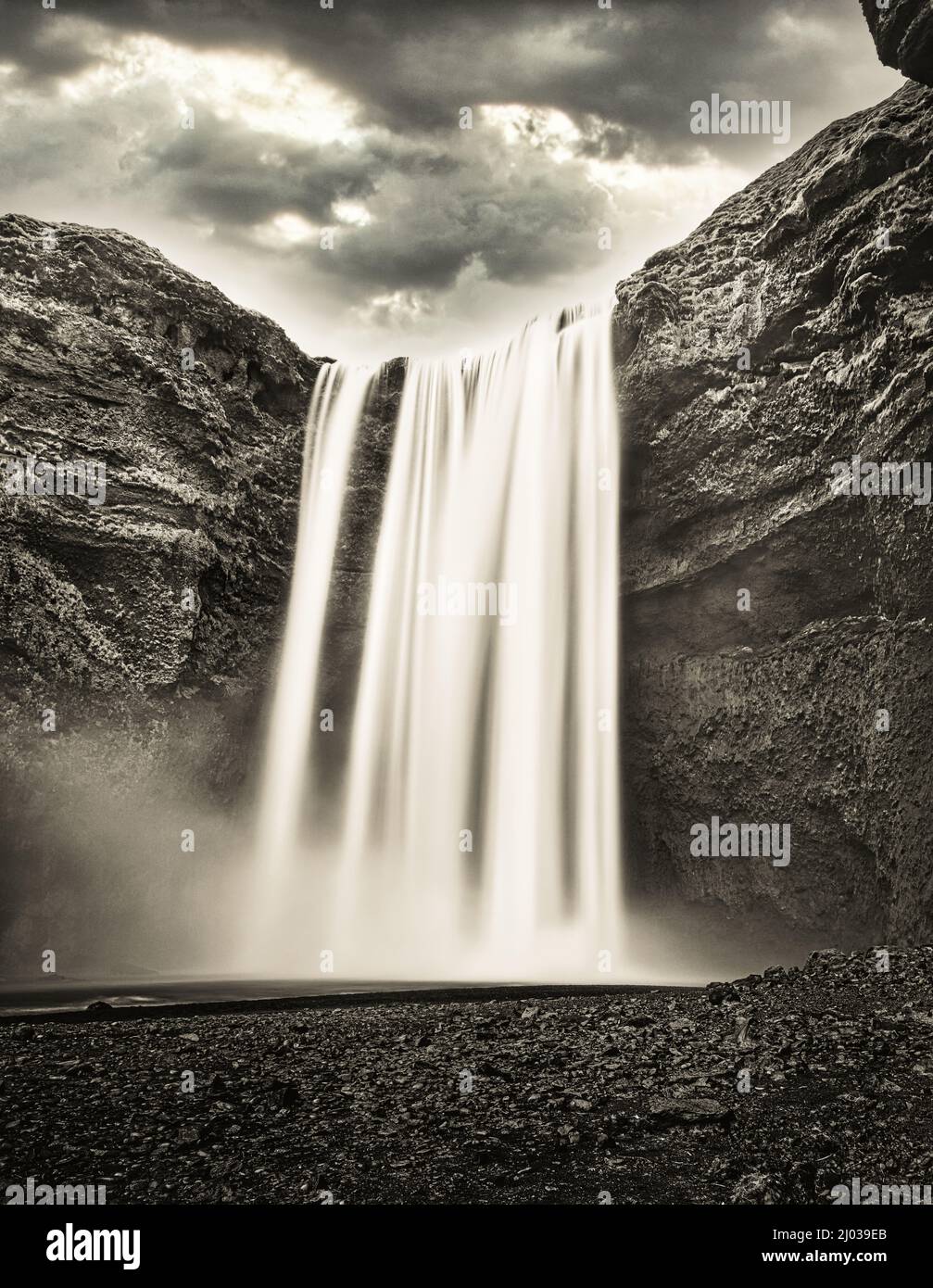 Skogafoss Waterfall, Skogar, Iceland, Polar Regions Stock Photo - Alamy