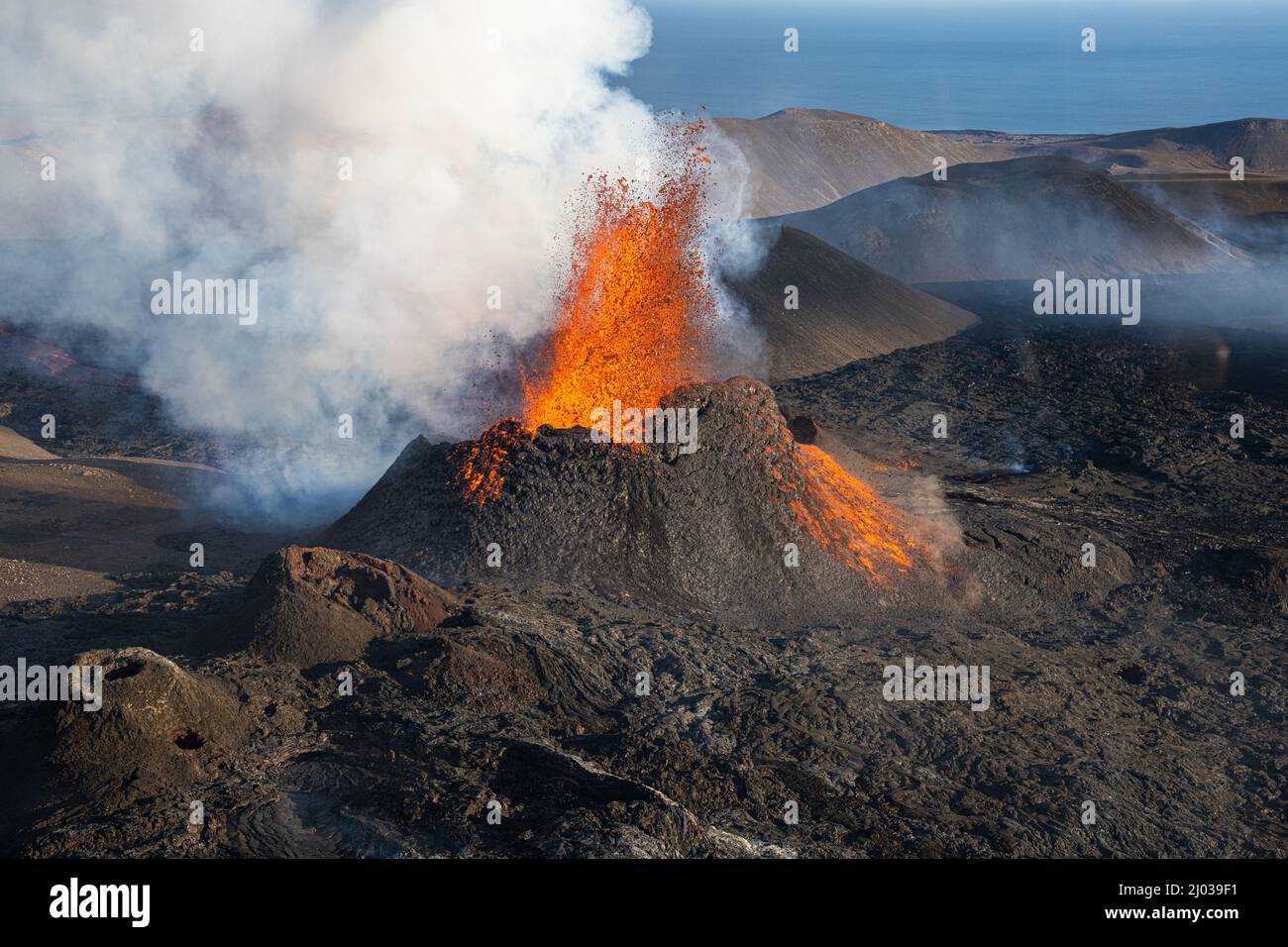 The Geldingadalir Volcanic Eruption, Fagradalsfjall, Iceland, Polar ...
