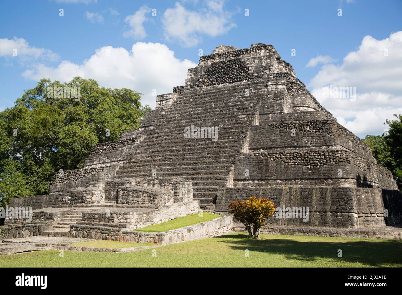 Temple 1, Mayan Site, Chacchoben Archaeological Zone, Chacchoben ...