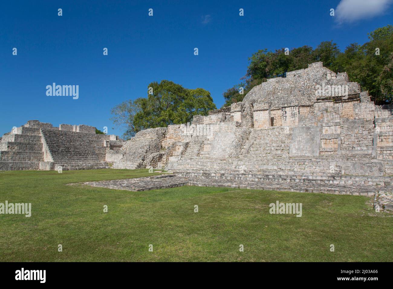 Temple of the North, Edzna Archaeological Zone, Campeche State, Mexico ...