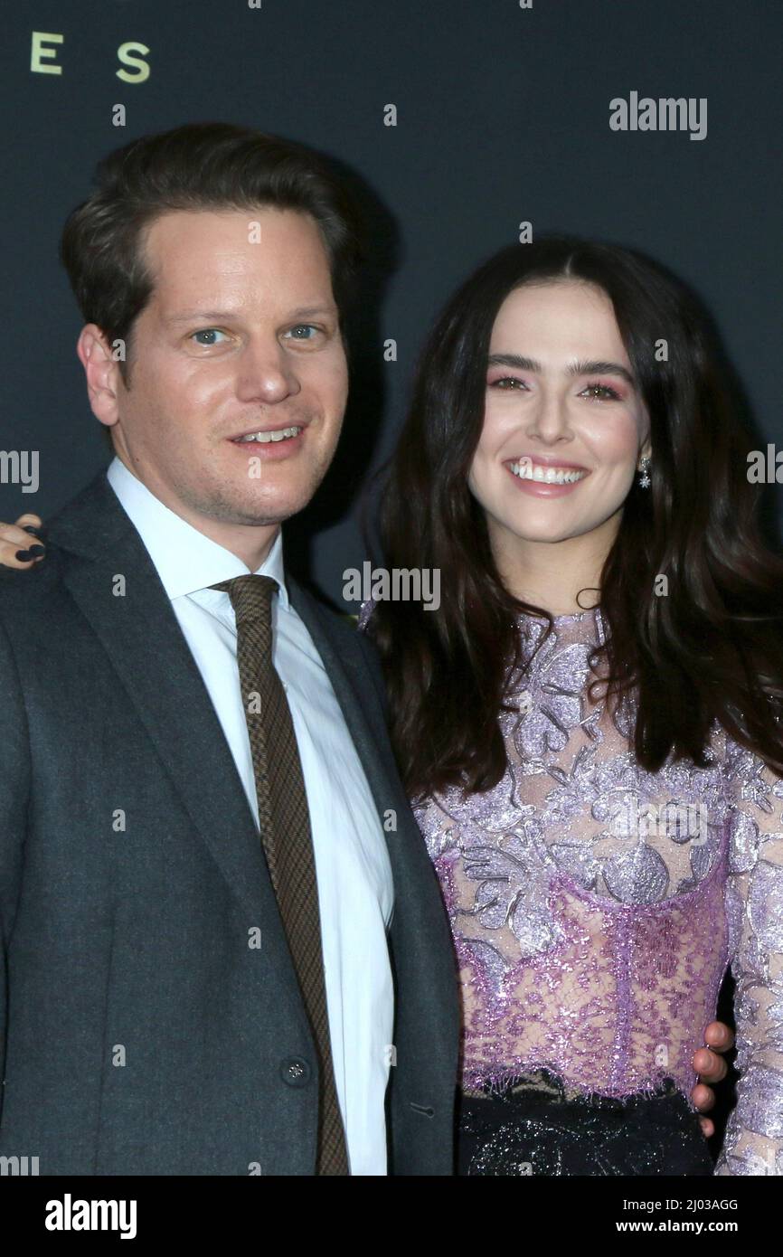 LOS ANGELES - MAR 15: Graham Moore, Zoey Deutch at the The Outfit ...