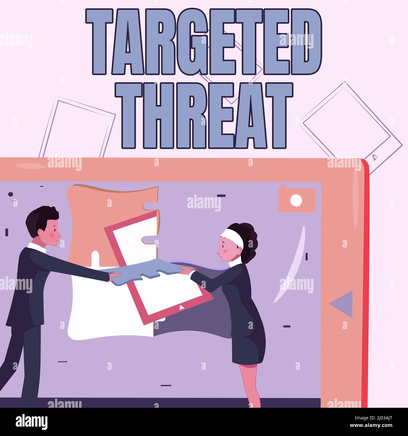Conceptual display Targeted Threat. Business approach class of malware ...