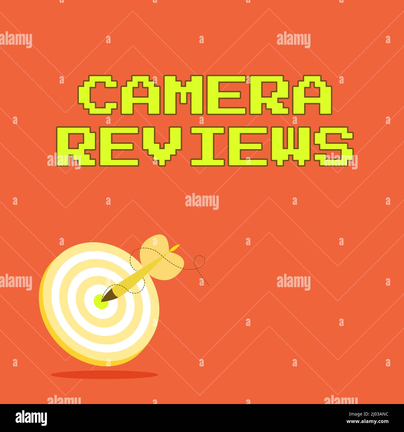 Modern presenting message hitting target concept hi-res stock ...