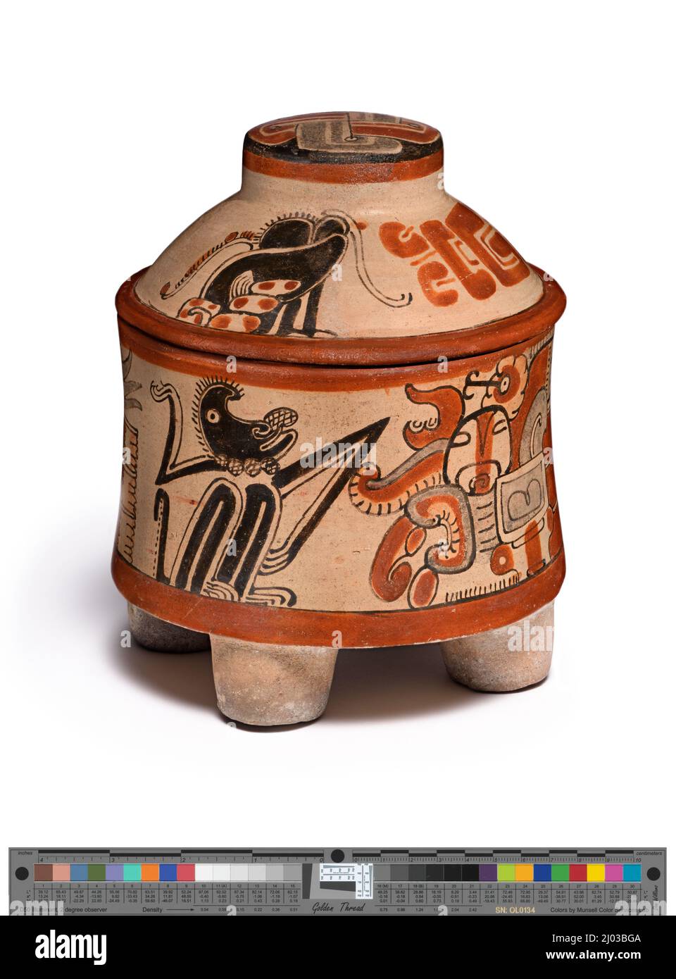 Lidded Quadrupod Vessel with Monkeys. Northern Guatemala or ...