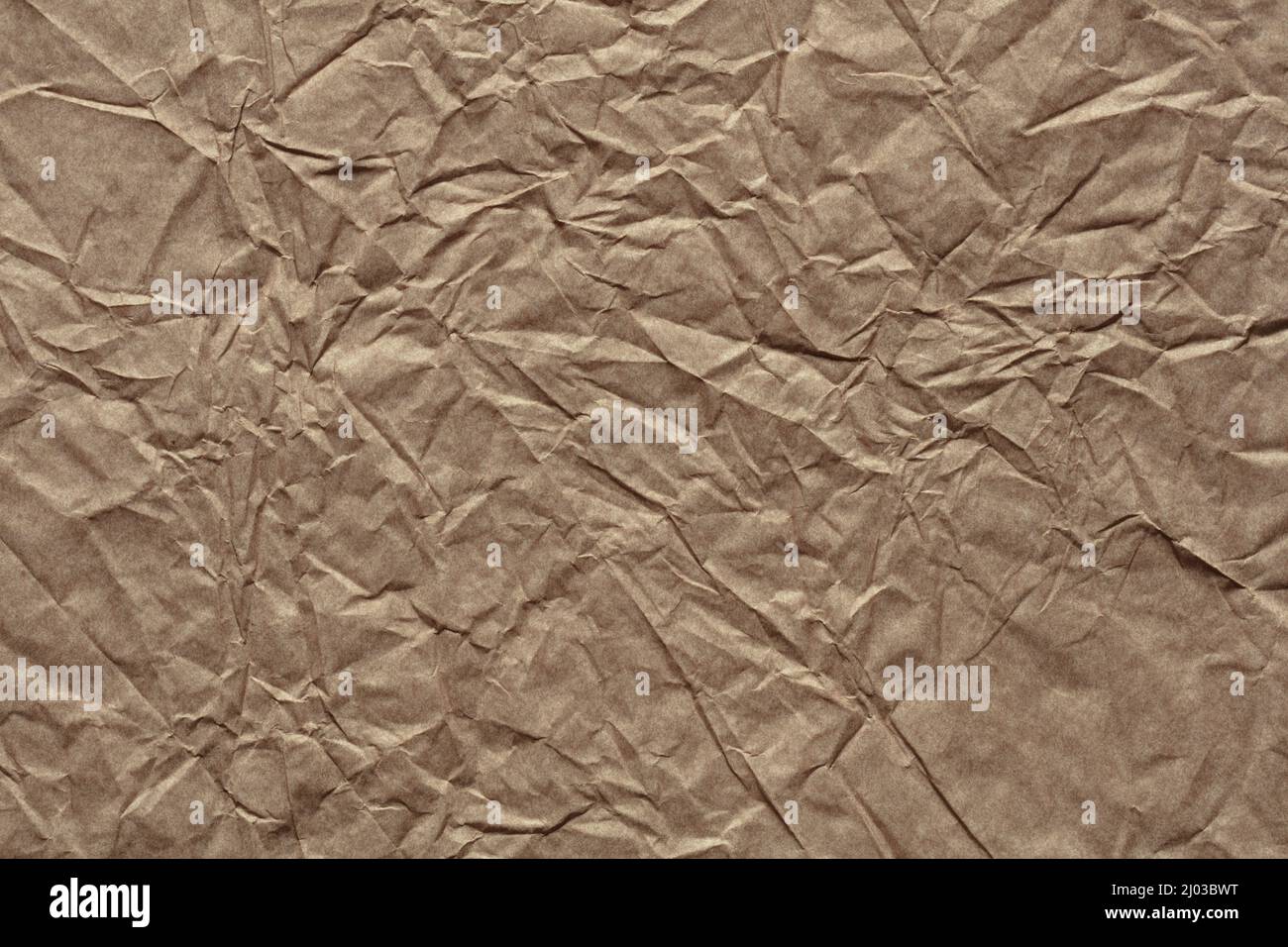 Crumpled paper texture in brown color for your new greeting card Stock ...