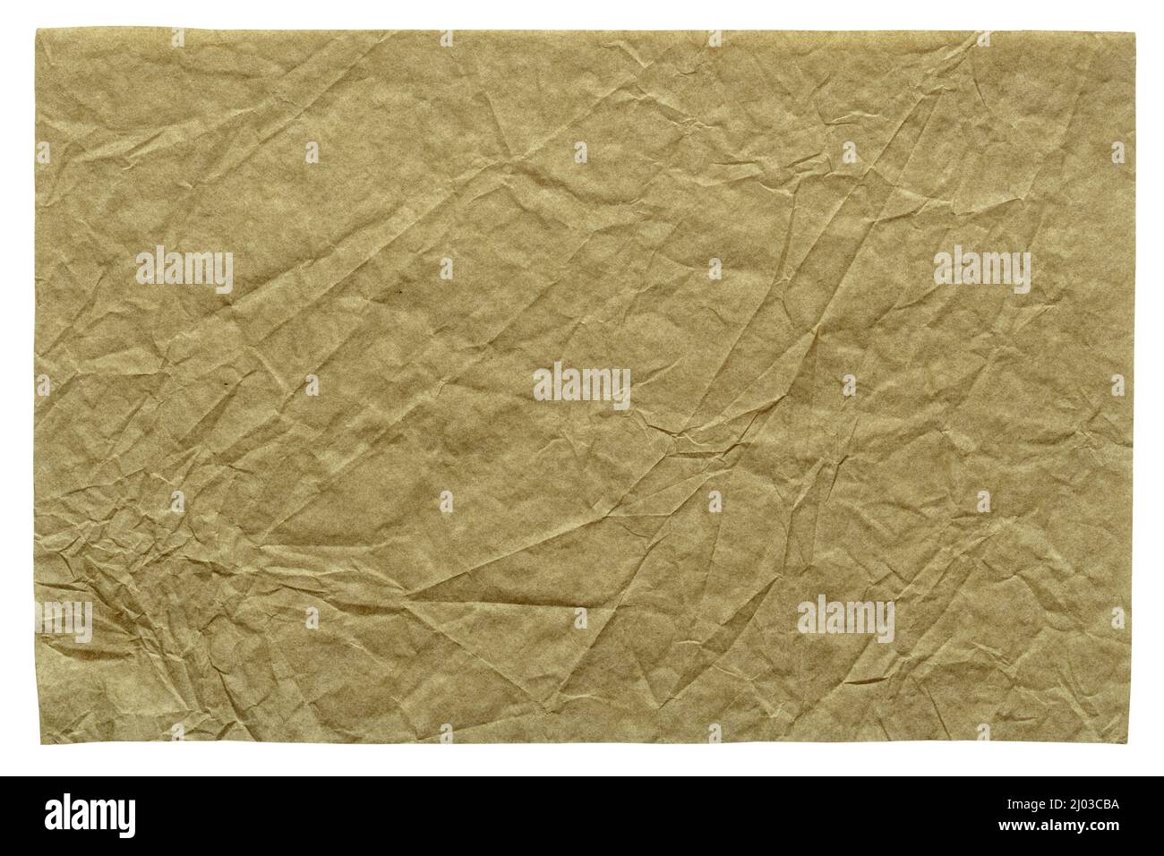 Isolated crumpled sheet paper texture as part of your new design work ...
