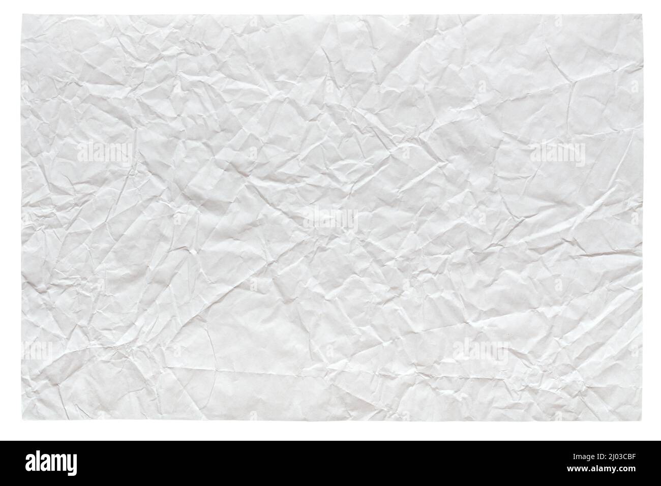 Isolated crumpled sheet paper in gentle light blue color Stock Photo ...