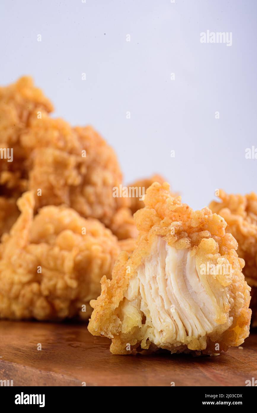 Fast food fried chicken nuggets Stock Photo - Alamy