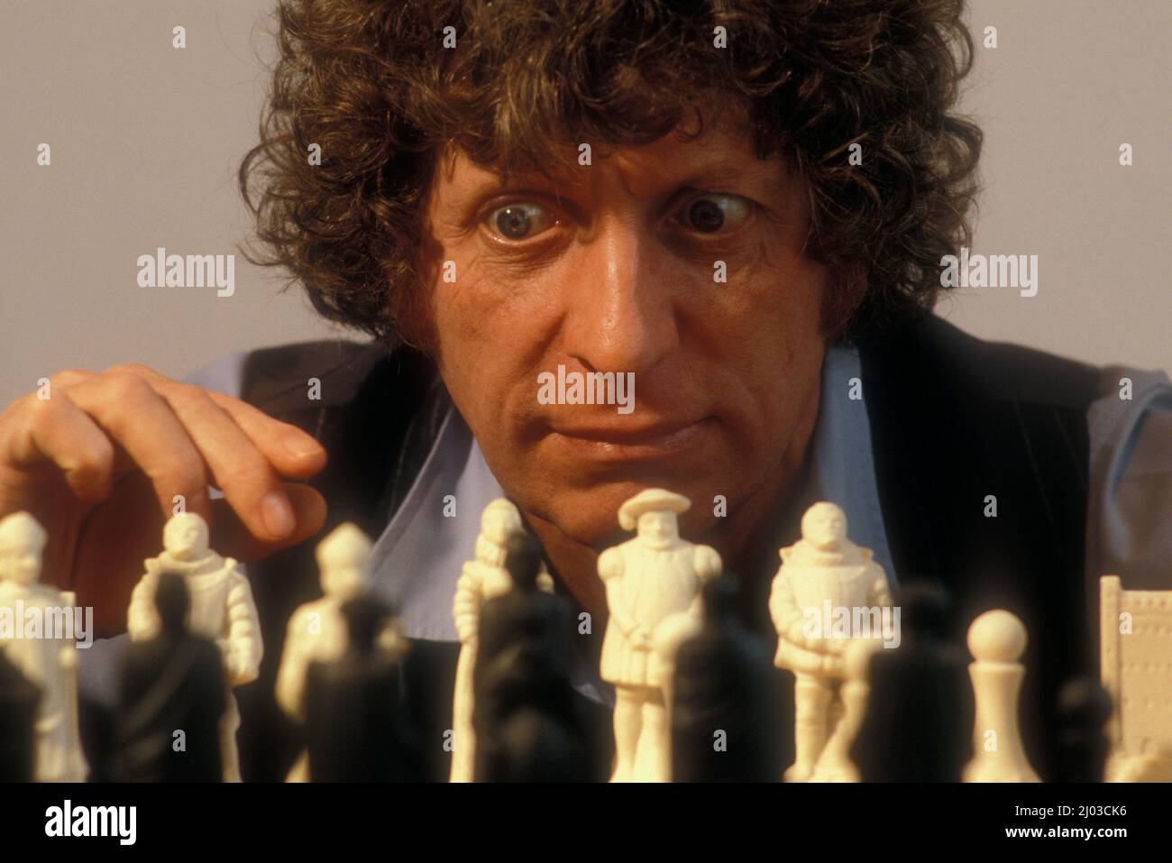 Tom Baker ( Dr Who) 1980 Stock Photo - Alamy
