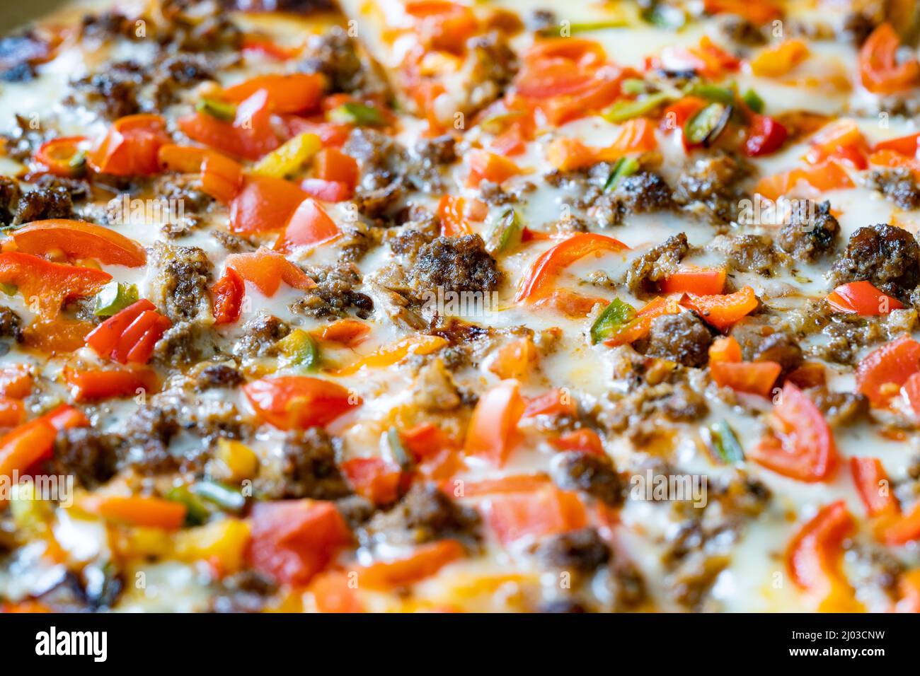 Turkish Kokorec Pizza. Ready to Deliver in Pizza Box. Traditional Food ...