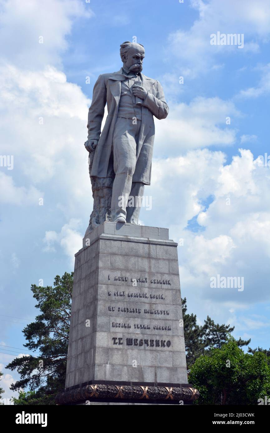 Landscapes, gray brick embankment with green trees, new construction ...