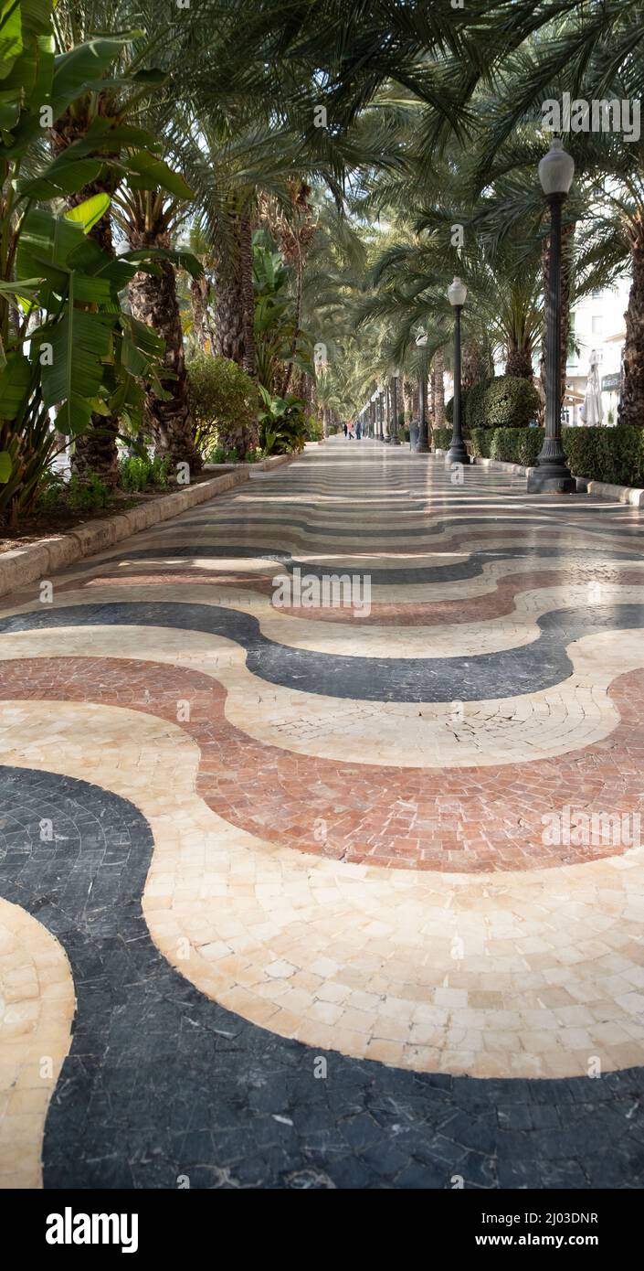 Iconic waterfront promenade in Alicante,Spain Stock Photo - Alamy