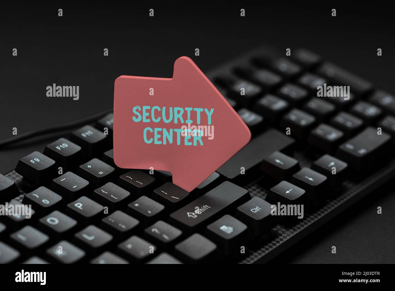 Conceptual display Security Center. Business concept centralized unit ...
