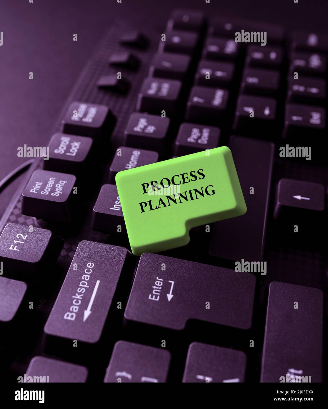 Text caption presenting Process Planning. Concept meaning the ...