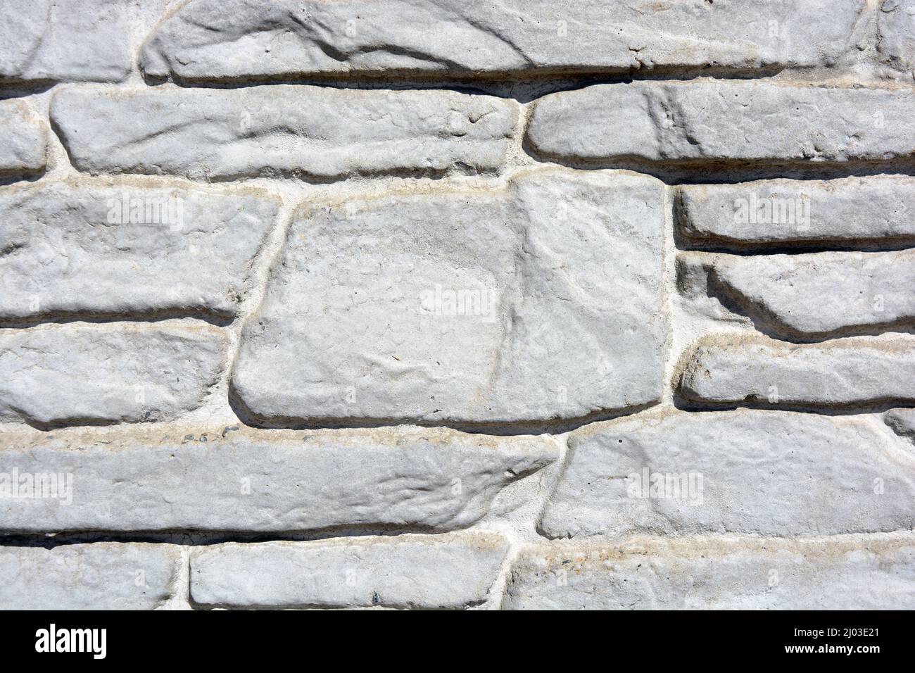 Building materials, gray concrete cement fence made in the form of ...