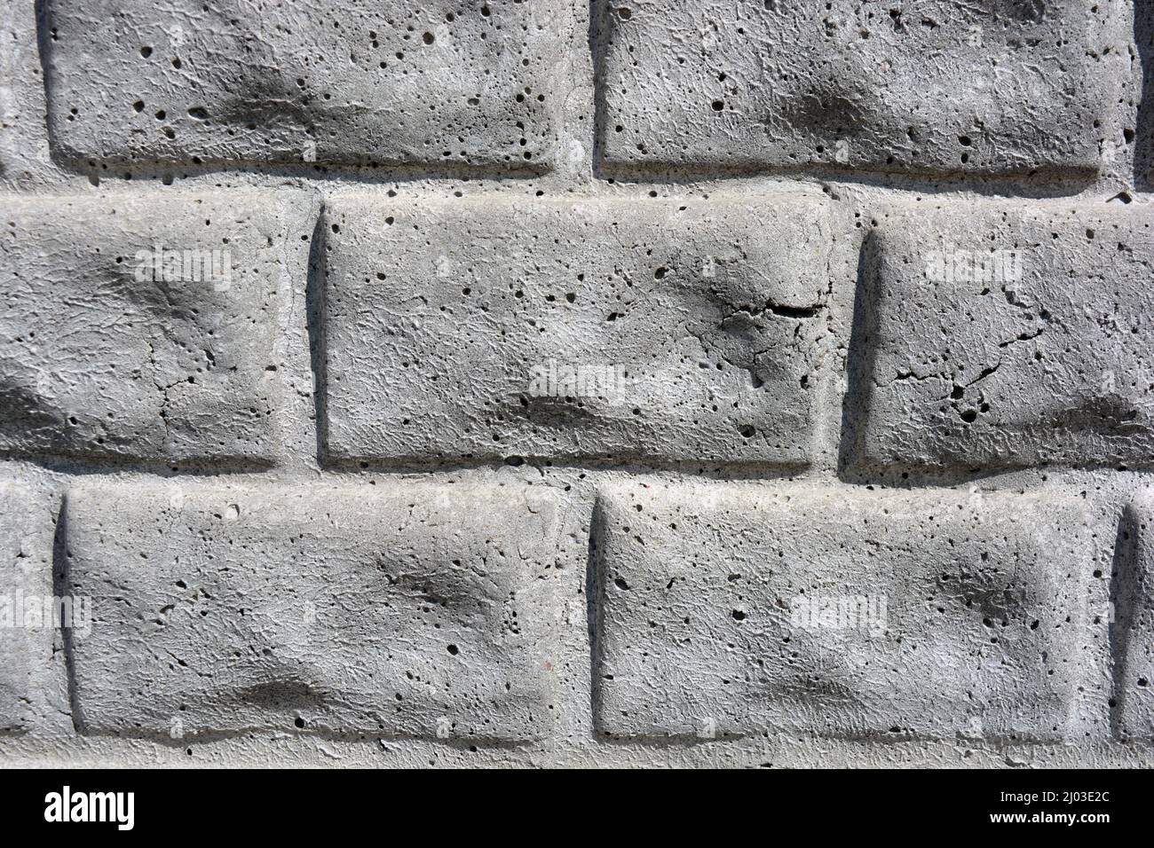 Building materials, gray concrete cement fence made in the form of ...