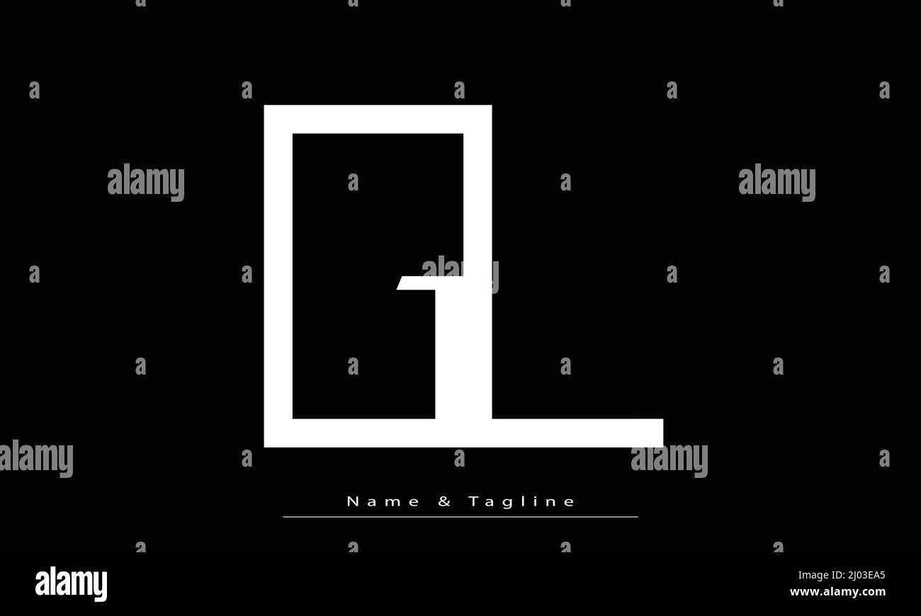 Alphabet letters Initials Monogram logo GL , LG Stock Vector Image ...