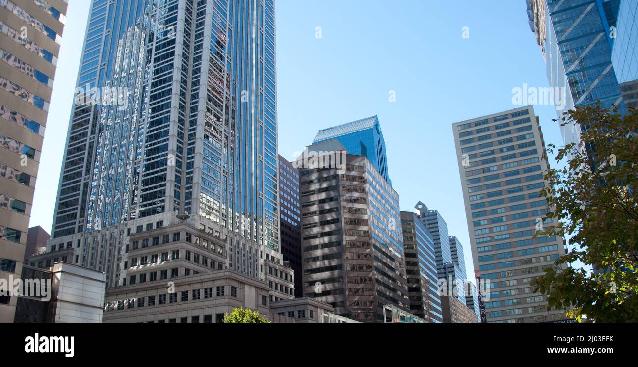 Modern Skyscrapers, Philadelphia, Pennsylvania, USA Stock Photo - Alamy